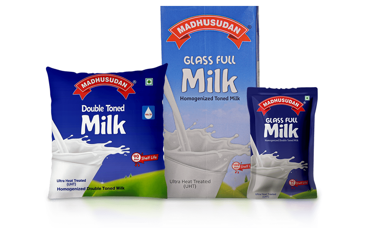 Madhusudan UHT Double Toned Milk | Healthy & Fresh